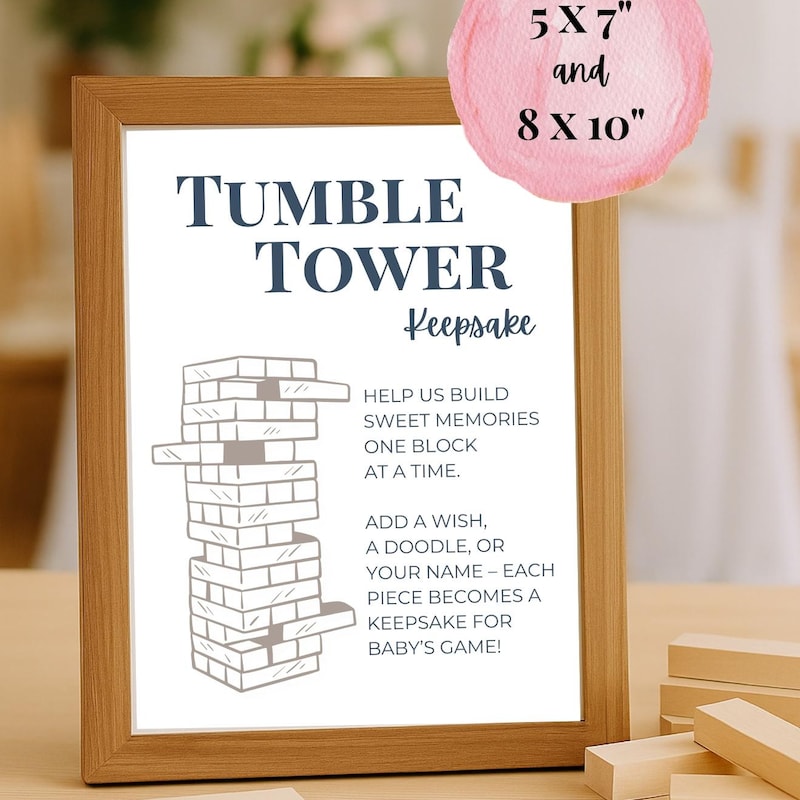 Jenga Blocks Baby Shower - Etsy