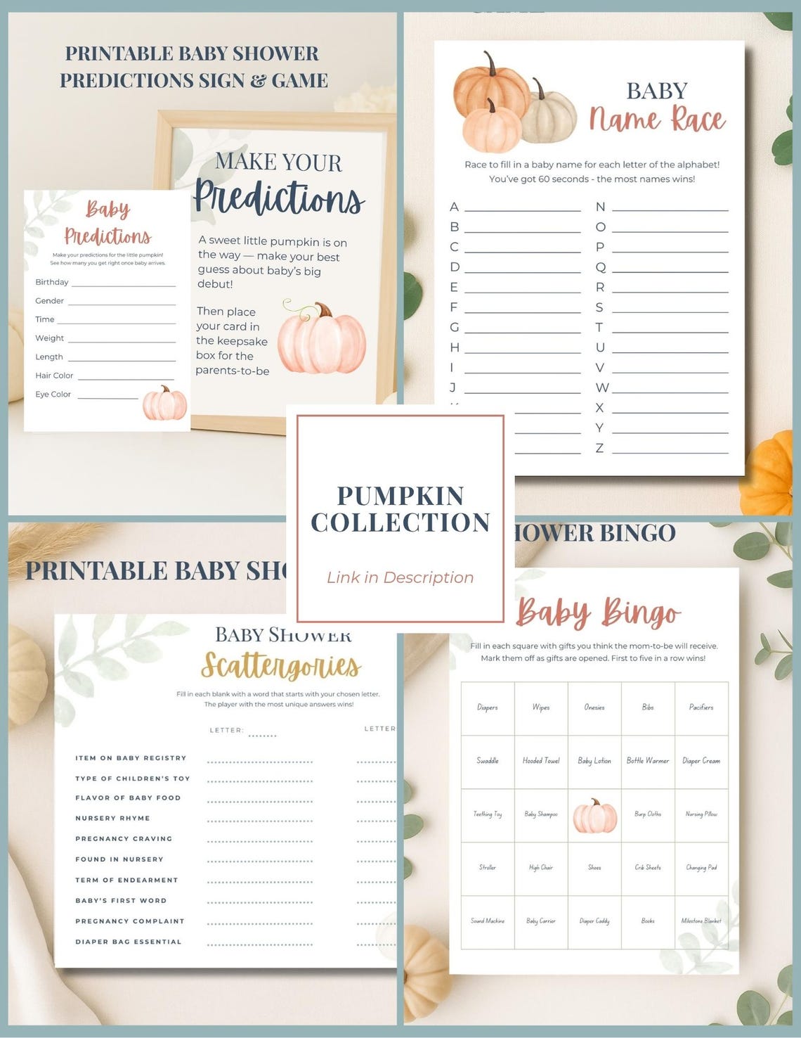 Apple Cider Bar Sign Printable, Fall Baby Shower or Autumn Party Decor ...