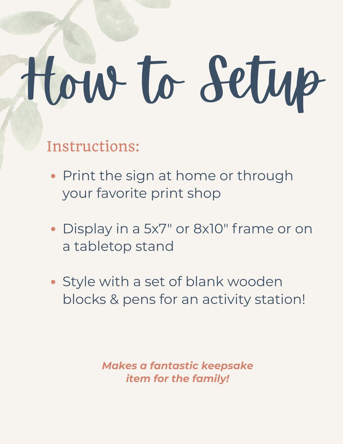 Decorate a Block Sign Printable, Baby Shower Activity Keepsake, Neutral ...