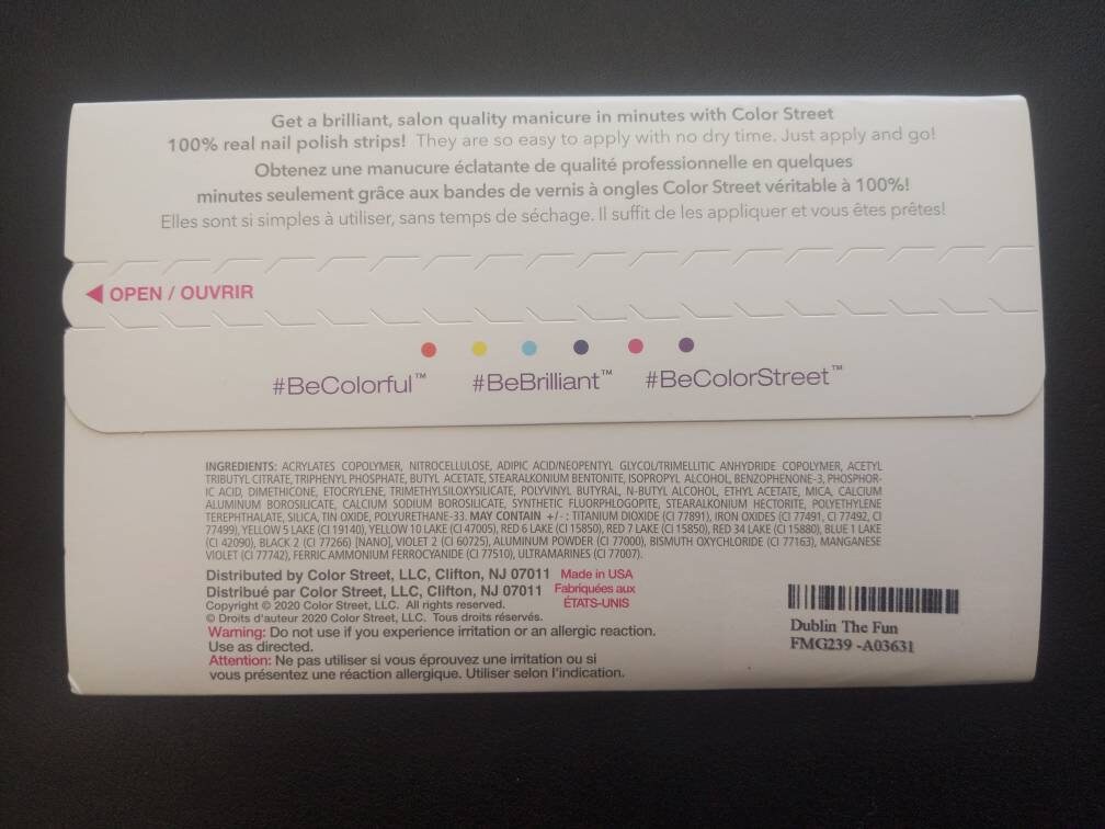 Color Street DUBLIN THE FUN | Etsy