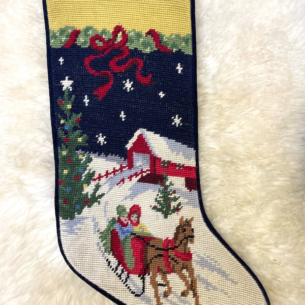 Needlepoint Christmas Stocking Kits - Etsy