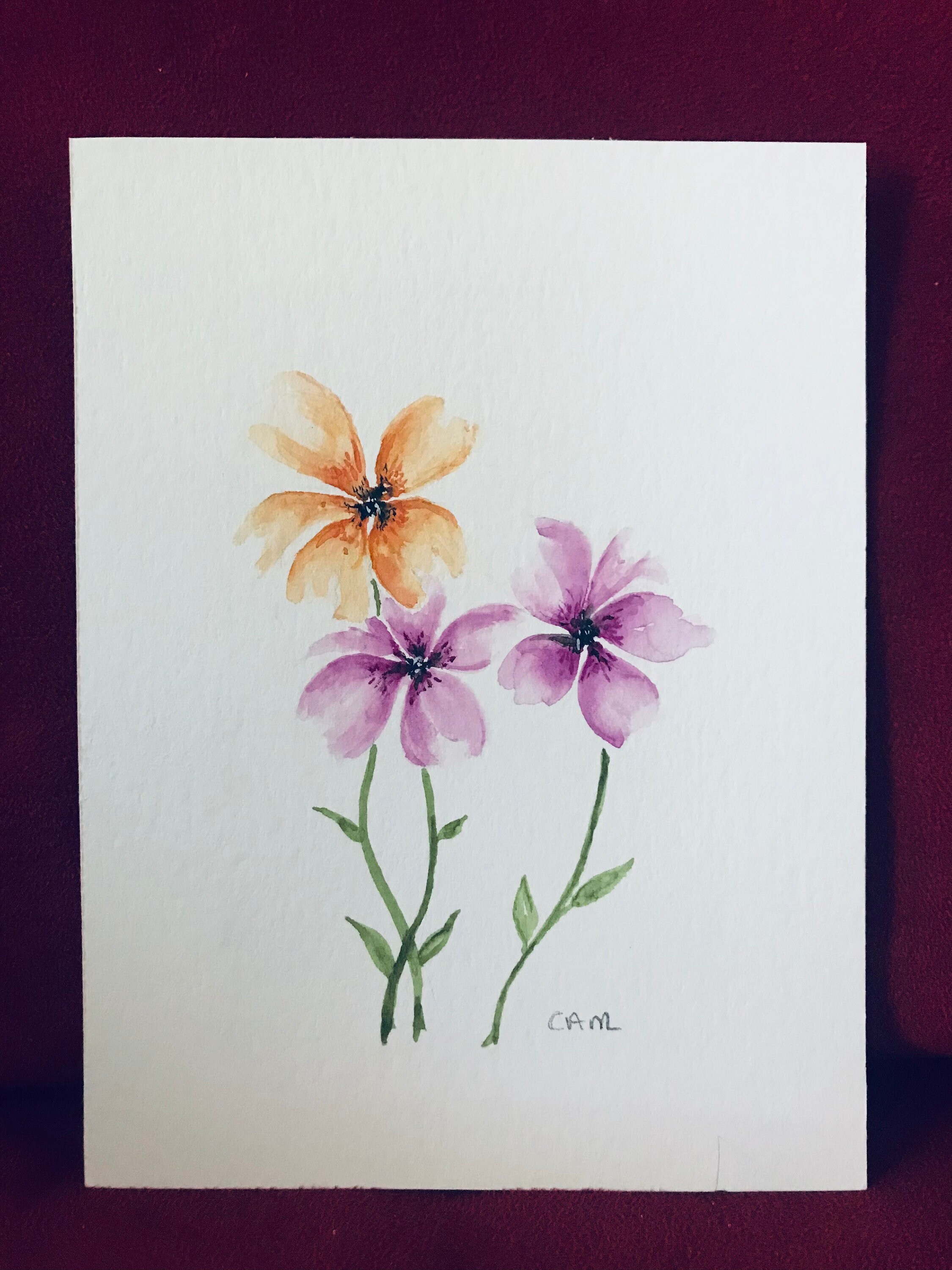 Flower Watercolor Original Gift Wall Art - Etsy