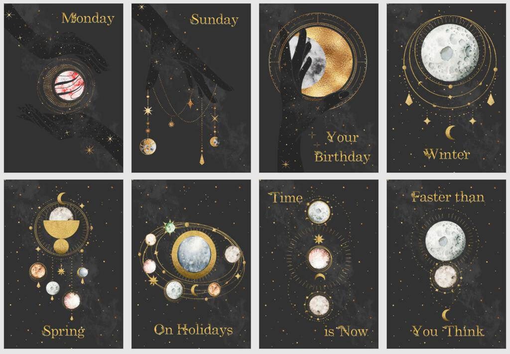 Cosmic Timing Oracle Deck. Daily Oracle Prediction Cards - Etsy