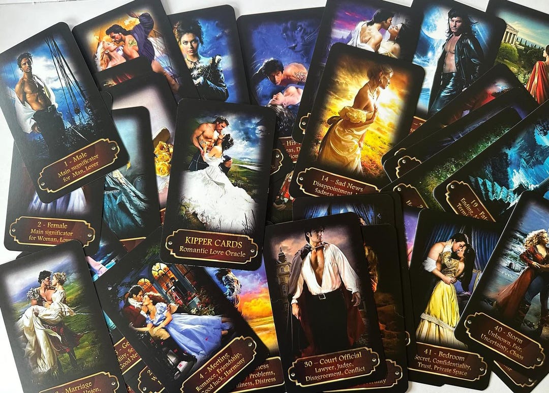 Kipper Oracle Deck. Romantic Love Kipper Cards - Etsy