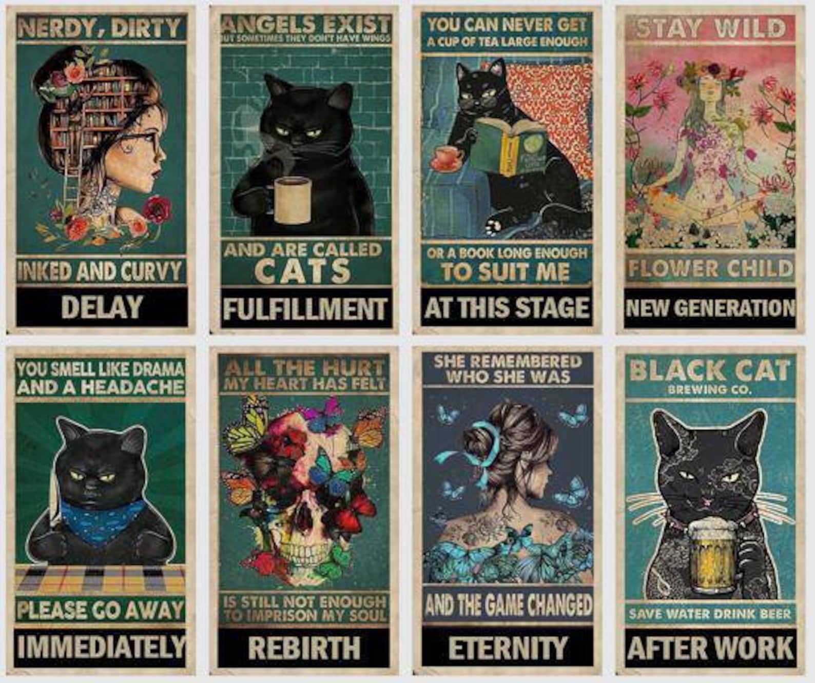 Retro Timing Oracle Deck. Daily Oracle Prediction Cards - Etsy