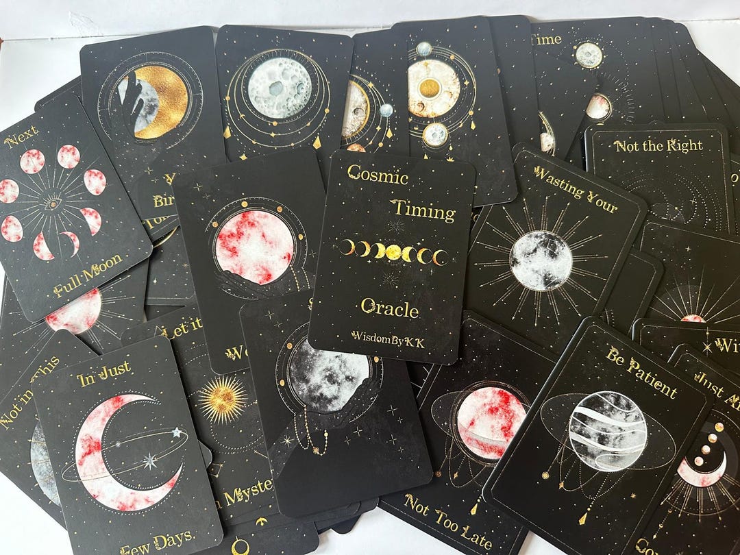 Cosmic Timing Oracle Deck. Daily Oracle Prediction Cards - Etsy