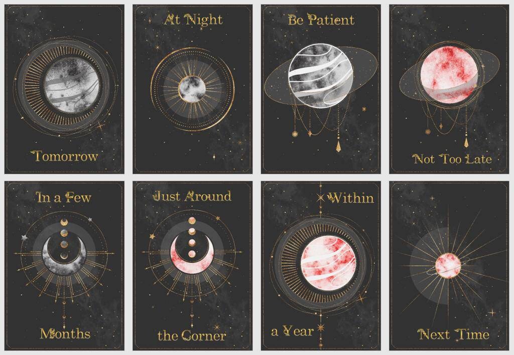 Cosmic Timing Oracle Deck. Daily Oracle Prediction Cards - Etsy