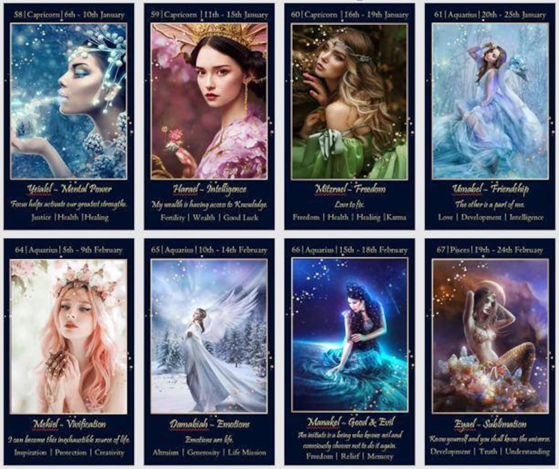 Guardian Angel Oracle Deck. Archangel Cards - Etsy