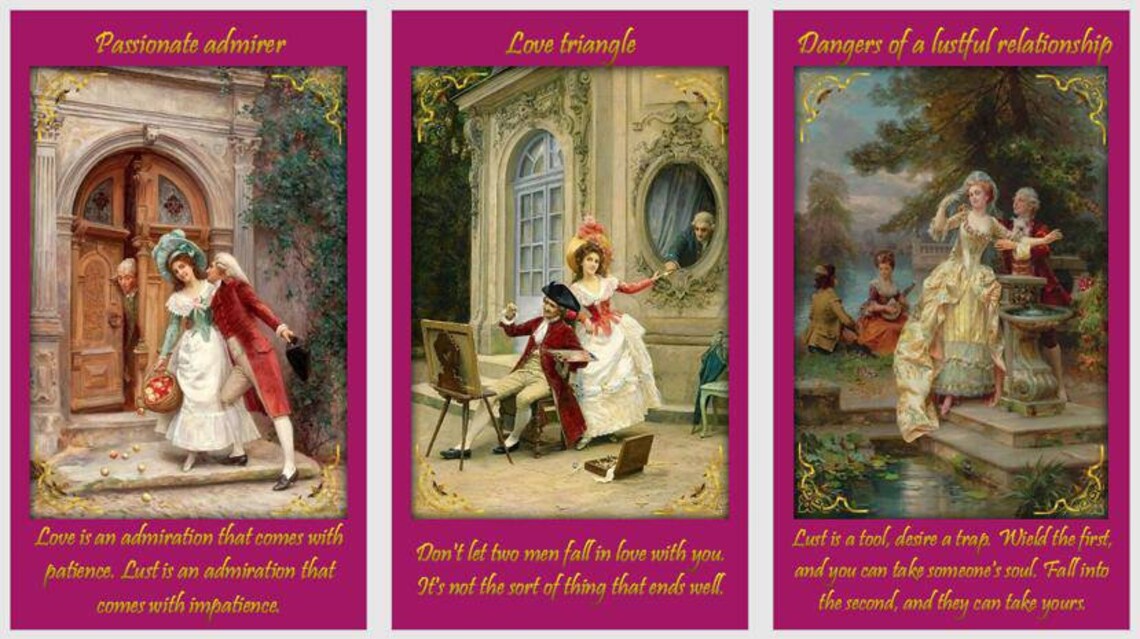 Romance Angel Oracle Deck. Love Oracle Predictions | Etsy