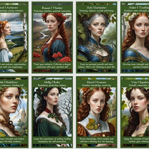Celtic Oracle Cards Deck. Ogham Tree Oracle. Celtic Sabbath Oracle - Etsy