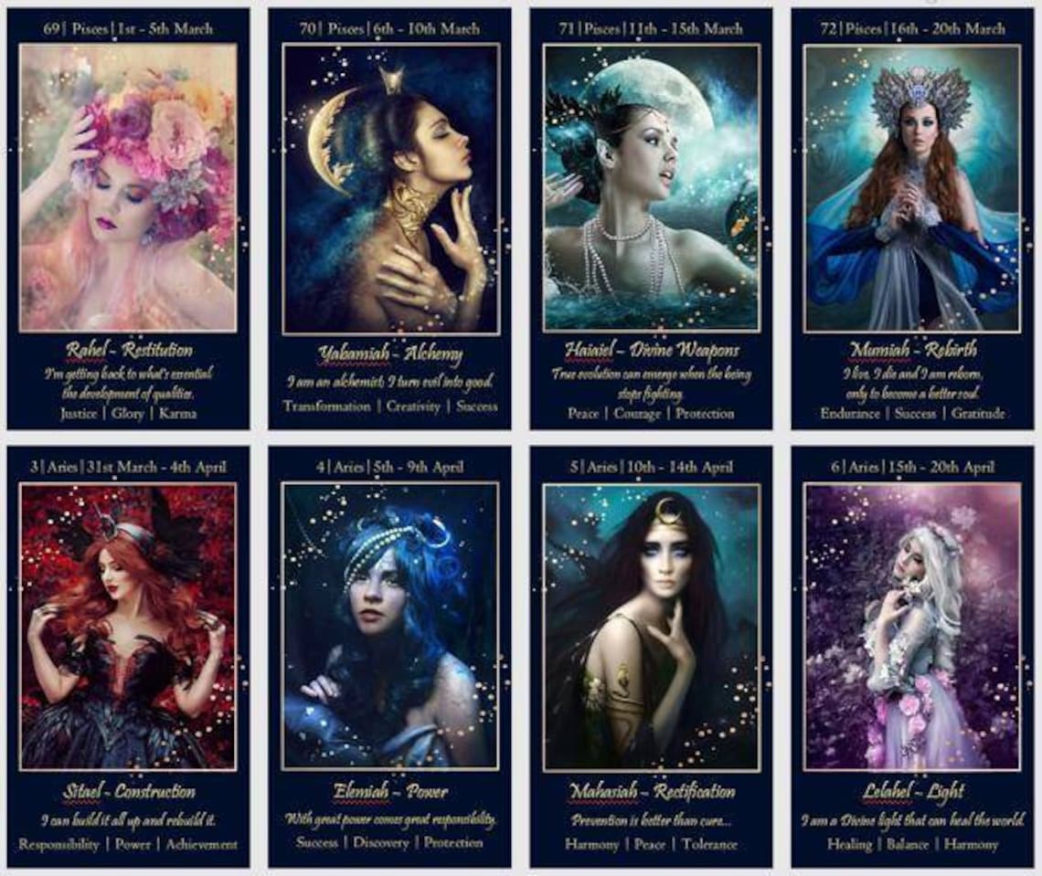 Guardian Angel Oracle Deck. Archangel Cards - Etsy