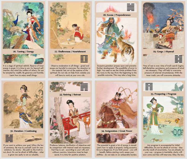 Yin Yang Oracle Cards Deck. I-ching Oracle Cards - Etsy