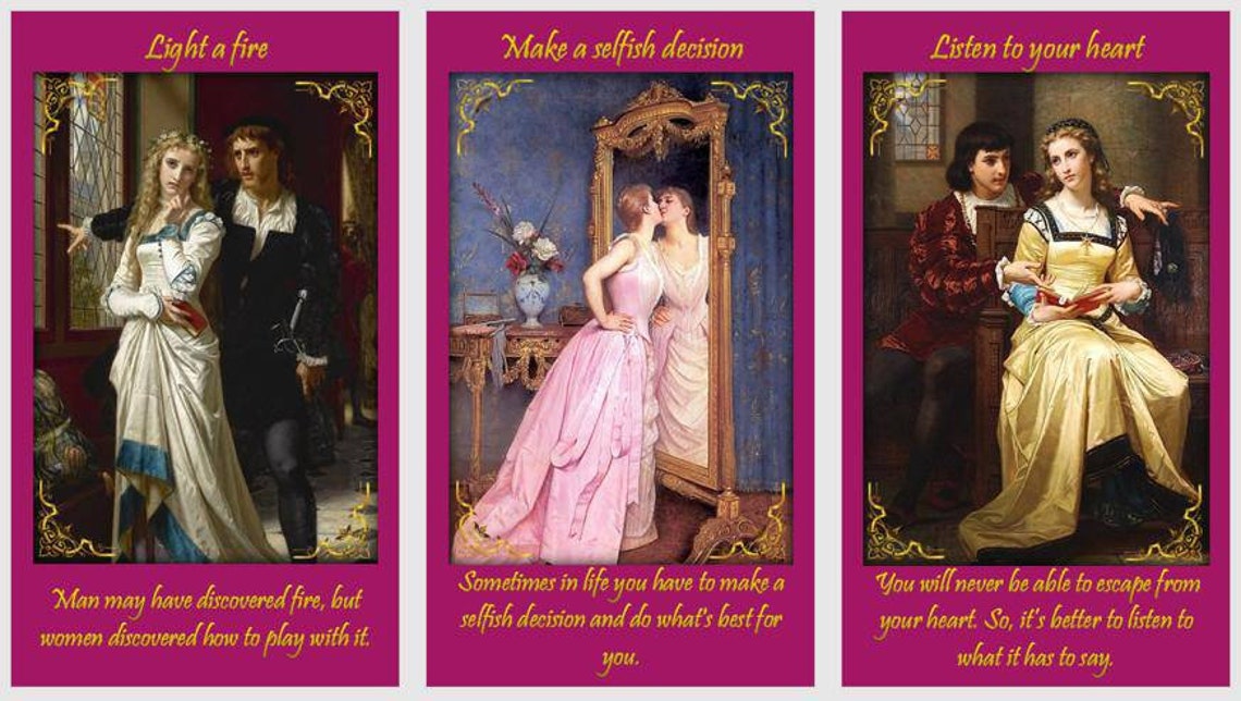 Romance Angel Oracle Deck. Love Oracle Predictions | Etsy