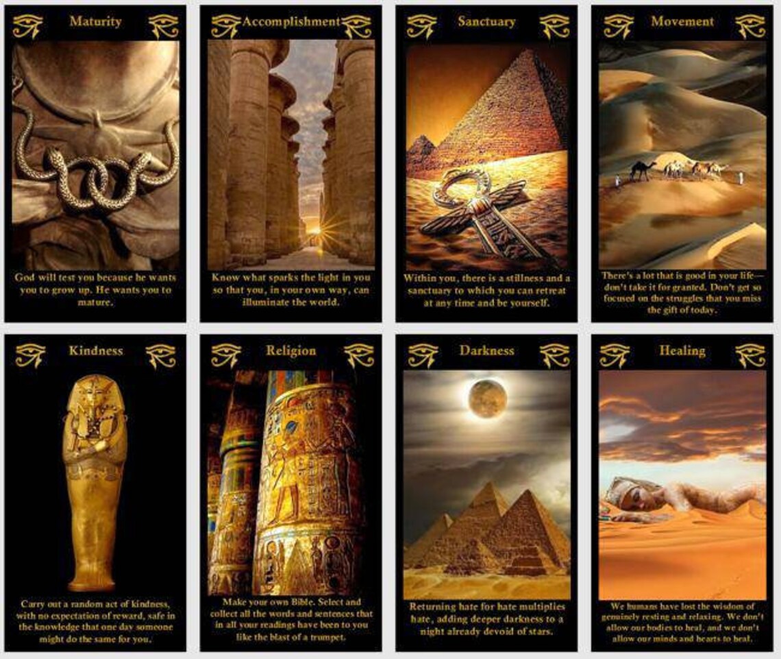 Eye of Horus Oracle Deck. Eye of Ra Oracle Predictions - Etsy