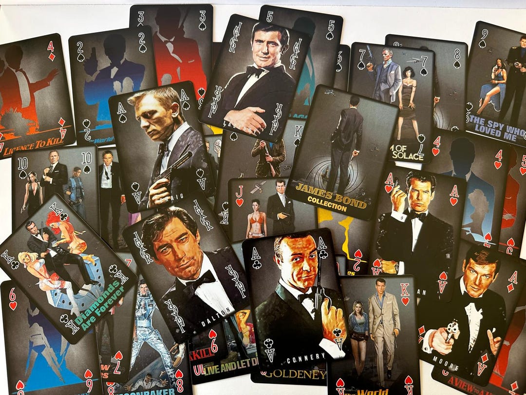 Agent 007 Poker and Bridge Cards. Playing Cards - Etsy