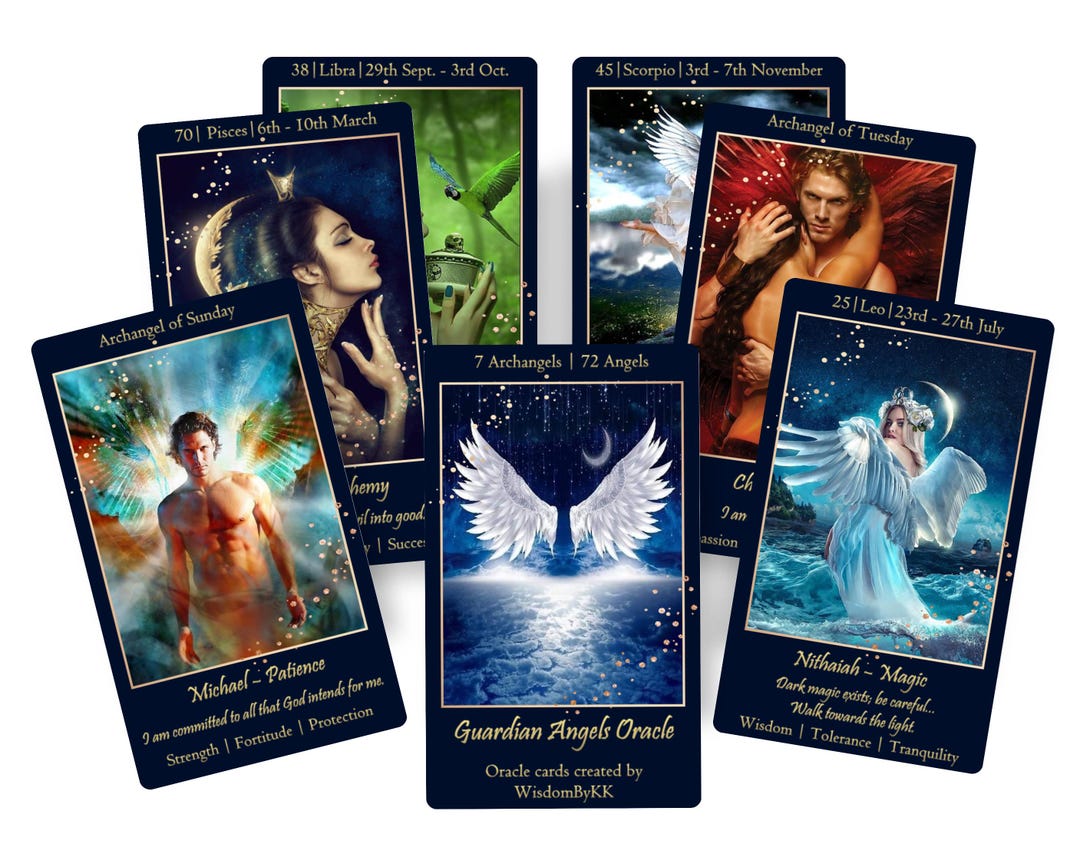 Guardian Angel Oracle Deck. Archangel Cards - Etsy