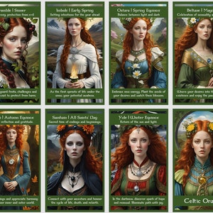 Celtic Oracle Cards Deck. Ogham Tree Oracle. Celtic Sabbath Oracle - Etsy