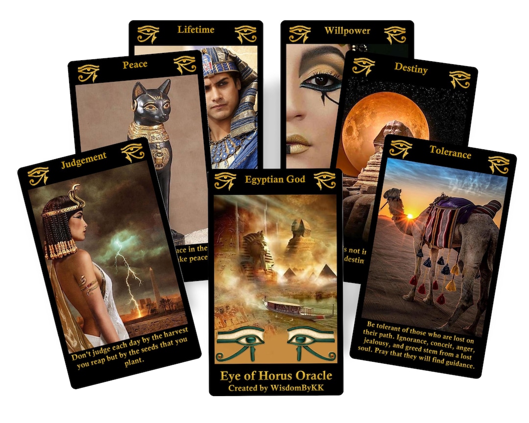 Eye of Horus Oracle Deck. Eye of Ra Oracle Predictions - Etsy