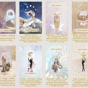 Life Path and Zodiac Oracle Deck. Numerology Cards - Etsy