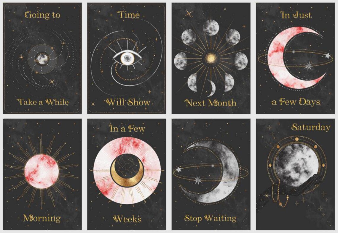 Cosmic Timing Oracle Deck. Daily Oracle Prediction Cards - Etsy