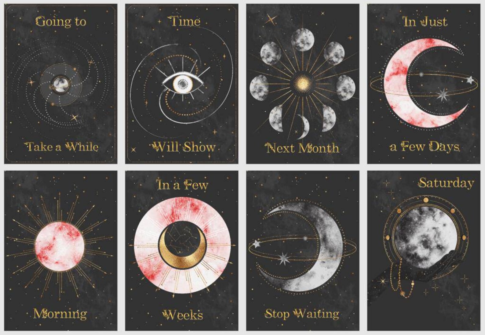 Cosmic Timing Oracle Deck. Daily Oracle Prediction Cards - Etsy