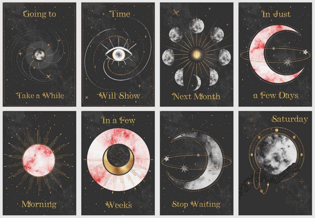 Cosmic Timing Oracle Deck. Daily Oracle Prediction Cards - Etsy