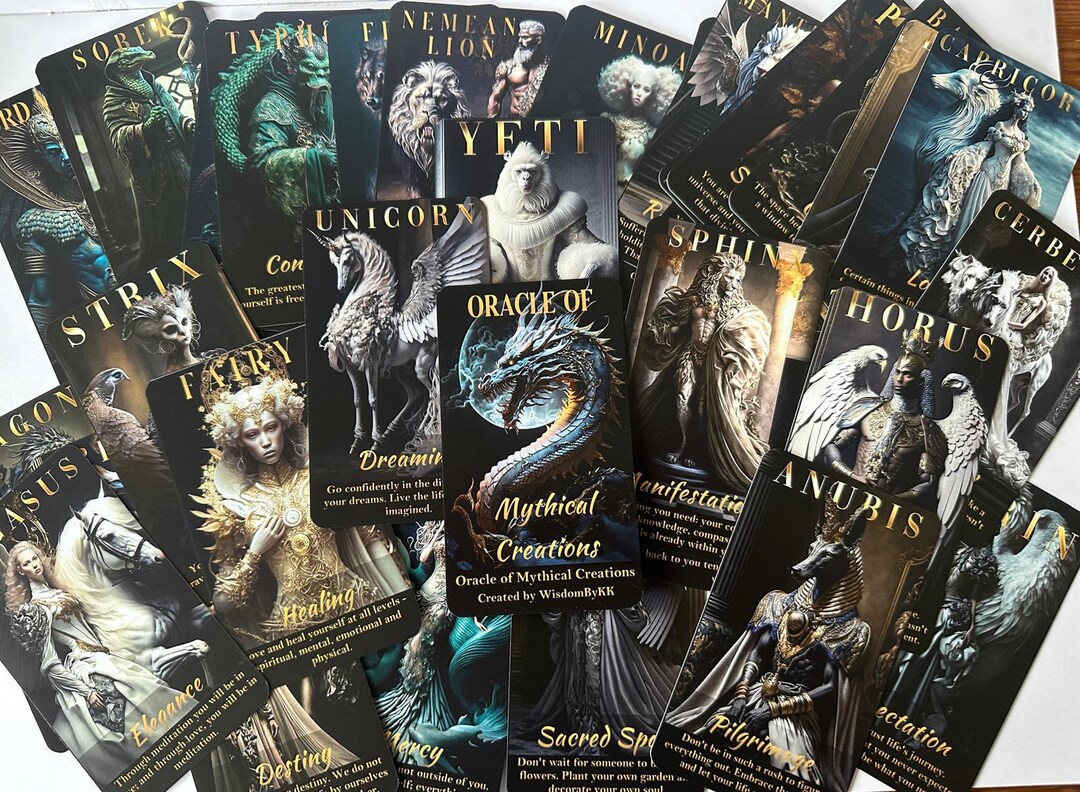 Mythical Creations Oracle Cards Deck. Mythology Oracle - Etsy