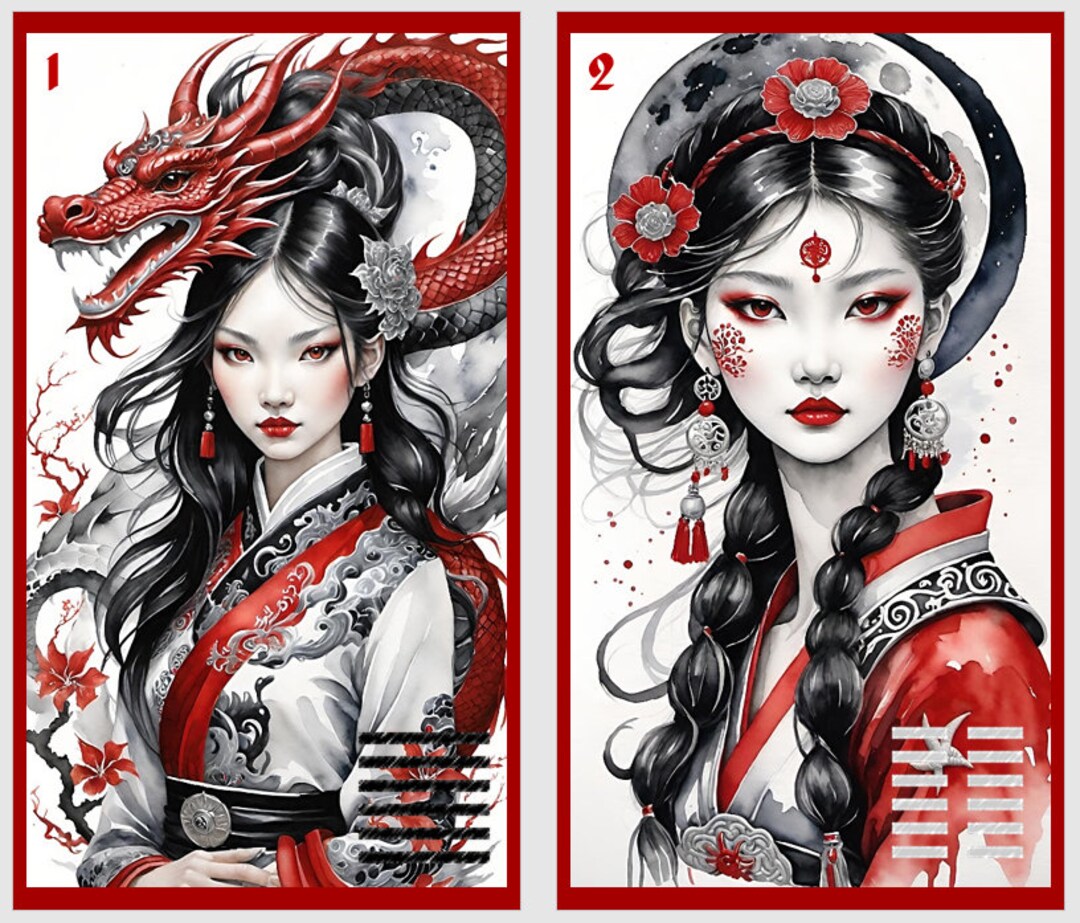 I-ching Hexagram Oravle. Yin Yang Oracle Cards Deck. - Etsy