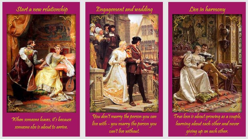 Romance Angel Oracle Deck. Love Oracle Predictions - Etsy