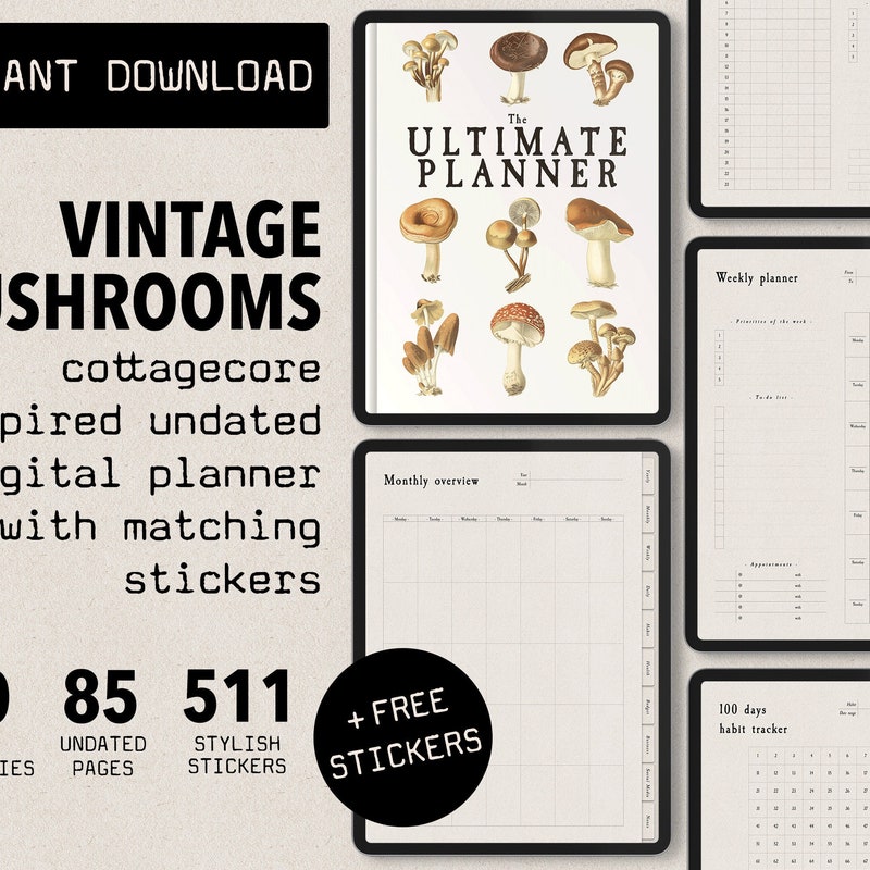 Botanical Planner - Etsy