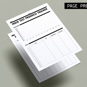 Printable Mock Test Templates for Students // A4 + A5 + Letter + Half ...