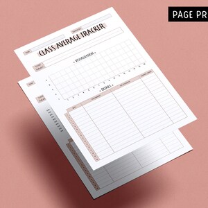 Printable Grade and Behavior Tracker Planner Pages for Teachers // 6 ...