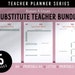 Fillable Printable Substitute Plan, Substitute Notes and Substitute ...