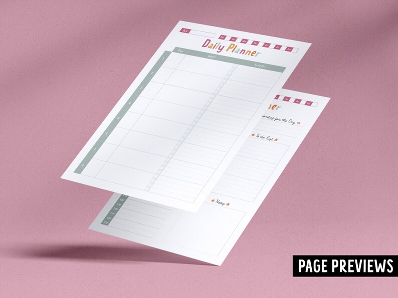 Fillable Printable Monthly, Weekly and Daily Planner Pages for Teachers ...
