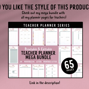 Fillable Printable Teacher-parent Communication Planner Pages for ...