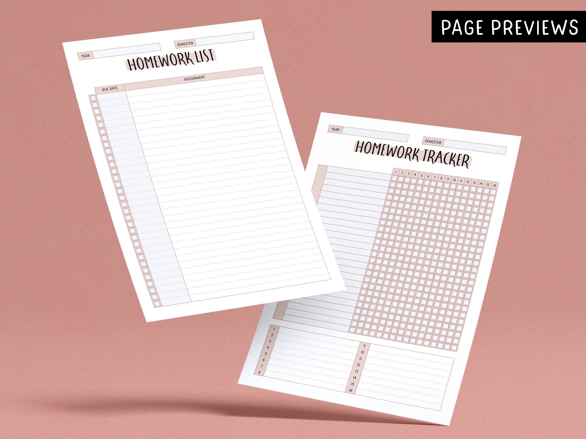 Fillable Printable Lists and Class Roster Planner Pages for Teachers ...