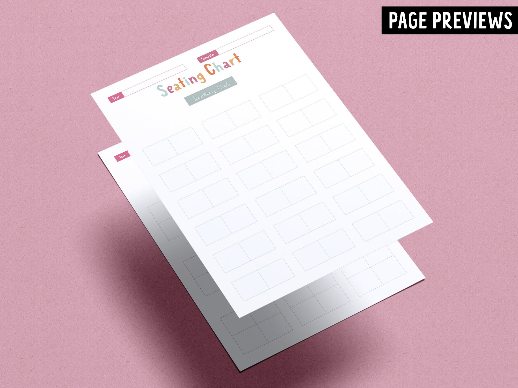 Fillable Printable Student Profile, Student List and Seating Chart ...