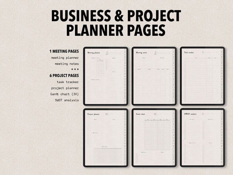 Cottagecore / Light Academia Inspired Undated Digital Planner - Etsy