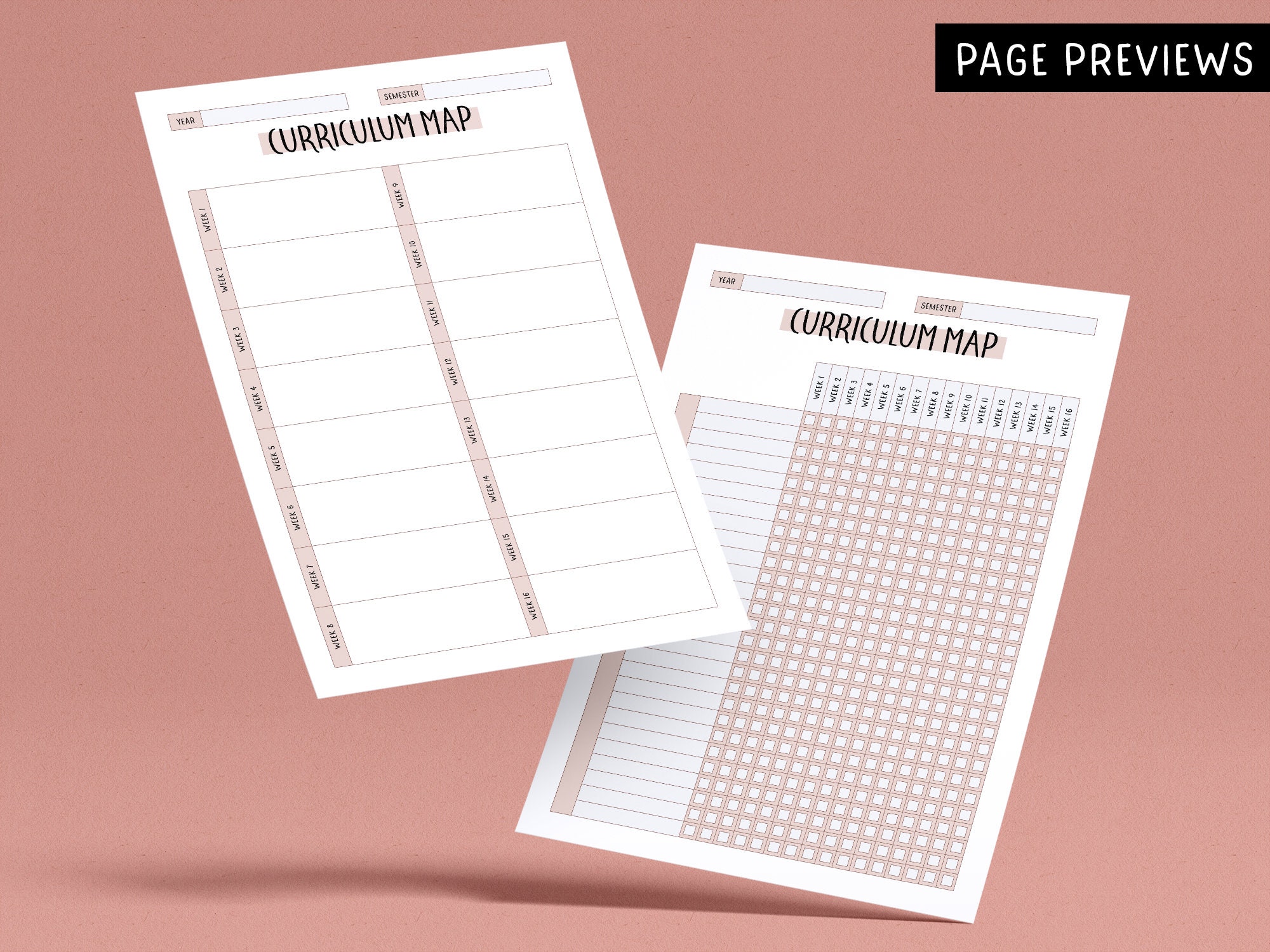 Fillable Printable Lesson Plan and Curriculum Map Templates for ...