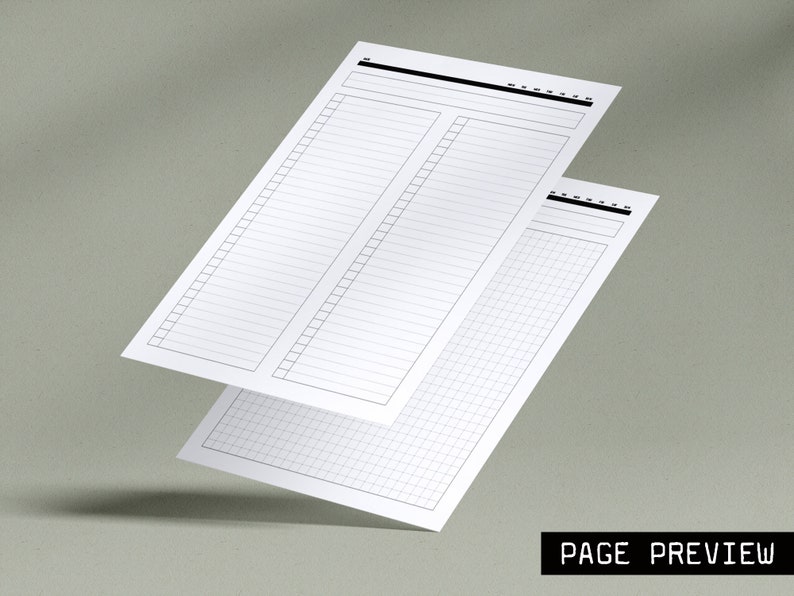 Printable Note Taking Pages for Students // A4 + A5 + Letter + Half ...