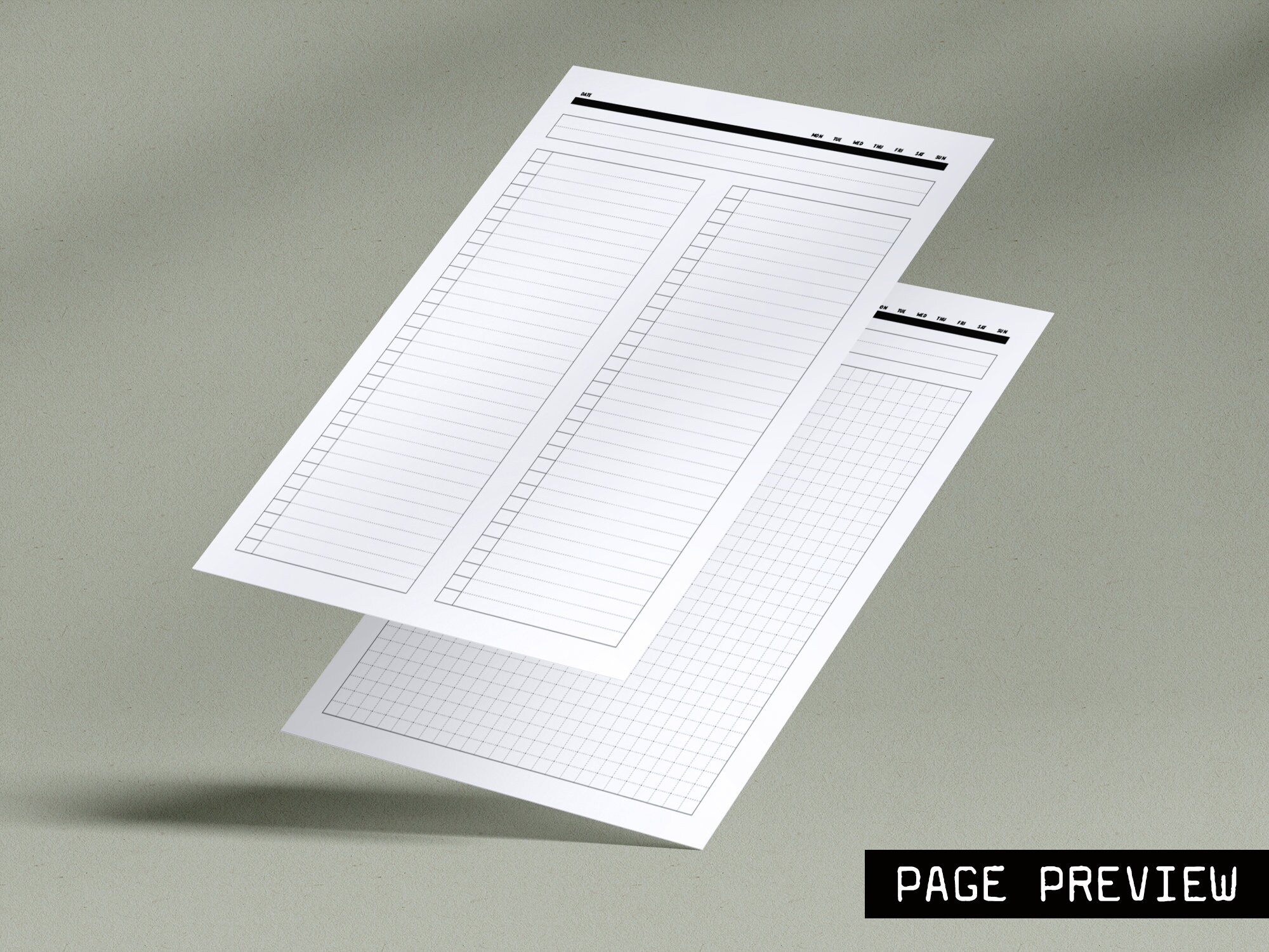 Printable Note Taking Pages for Students // A4 A5 Letter Half-letter - Etsy