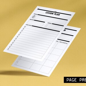 Printable Lesson Plan and Curriculum Map Templates for Teachers // A4 ...