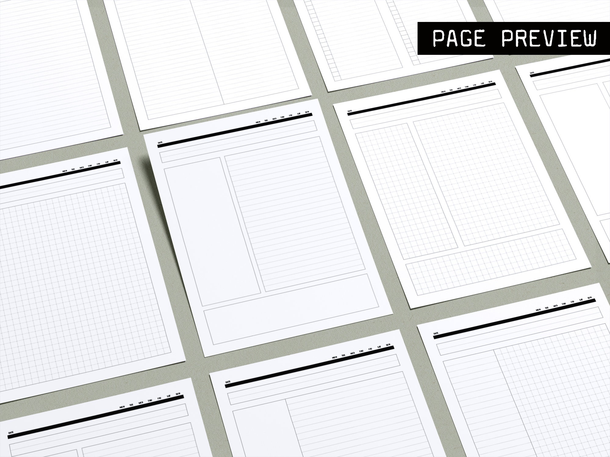 Printable Academic Mega Bundle for Students // A4 A5 Letter Half-letter ...