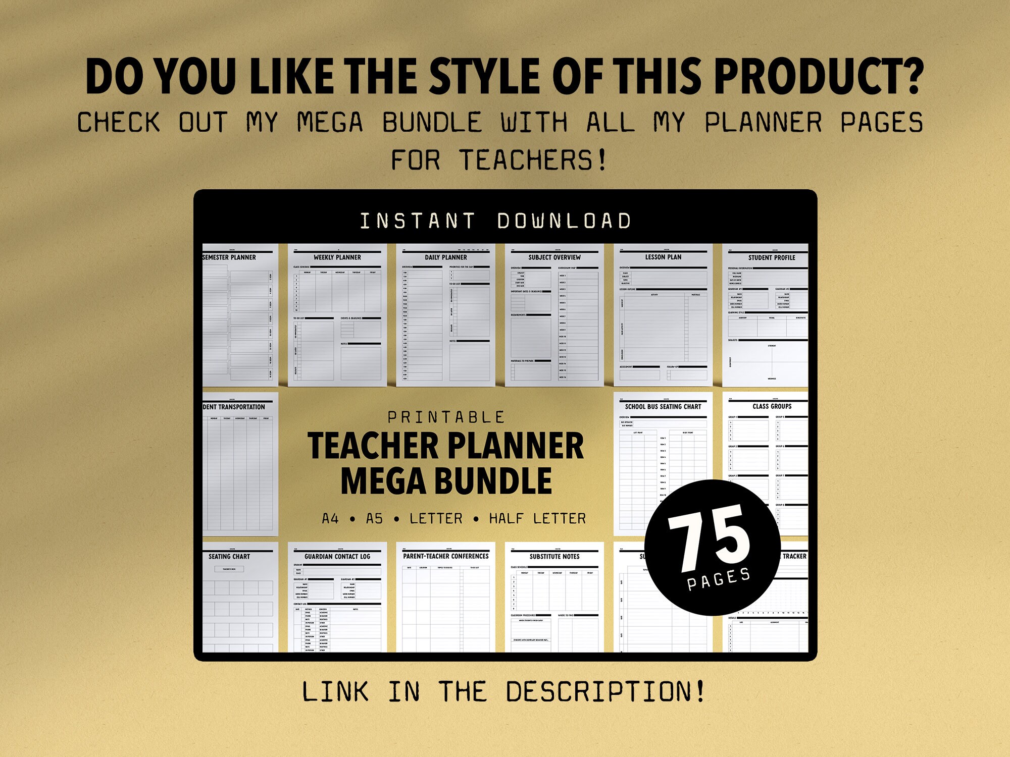 Printable Student Profile, Student List and Seating Chart Templates for ...