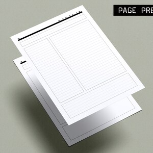 Printable Note Taking Pages for Students // A4 + A5 + Letter + Half ...
