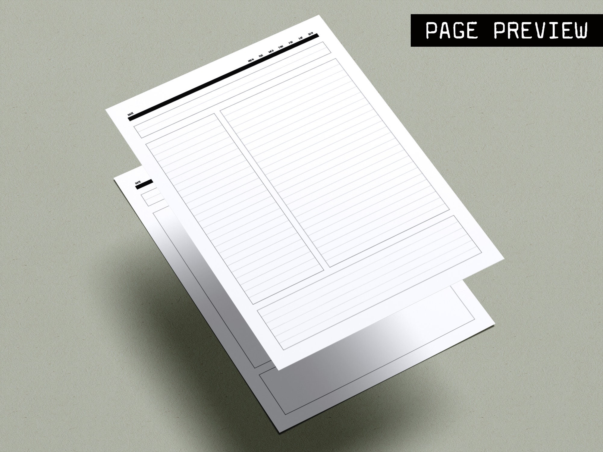 Printable Note Taking Pages for Students // A4 + A5 + Letter + Half ...