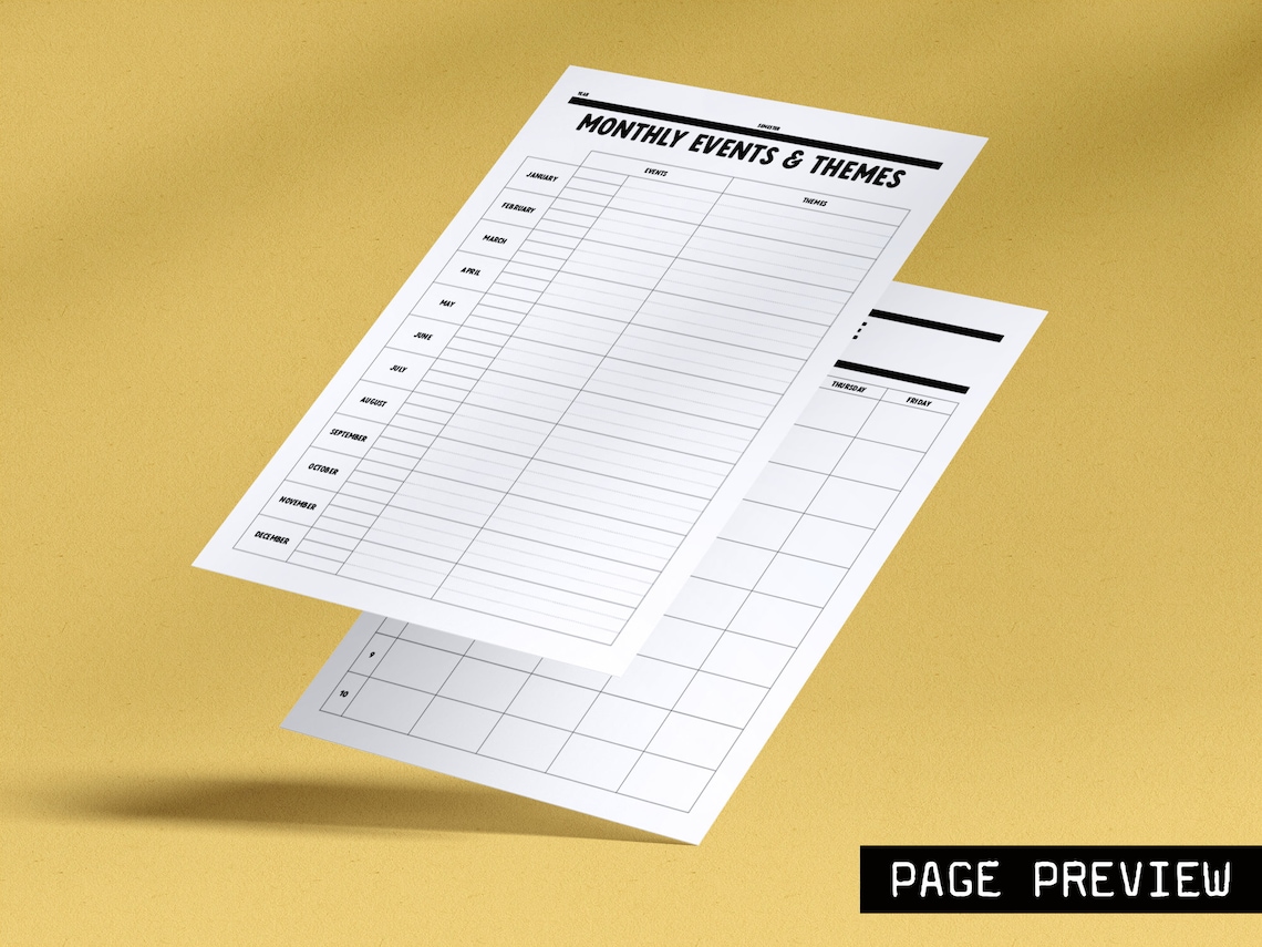 Printable Semester Planner Pages for Teachers // A4 A5 - Etsy