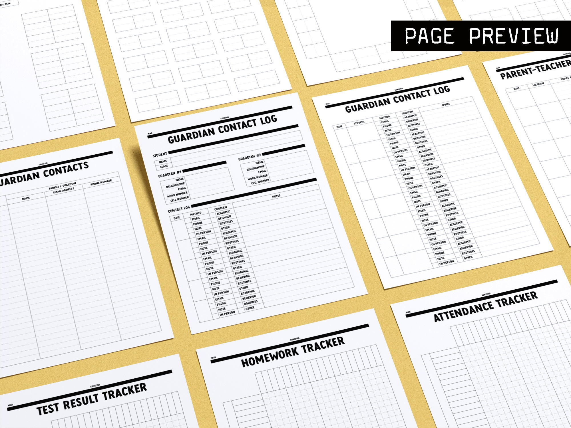 Printable Planner Bundle for Teachers // 75 Pages // A4 A5 - Etsy
