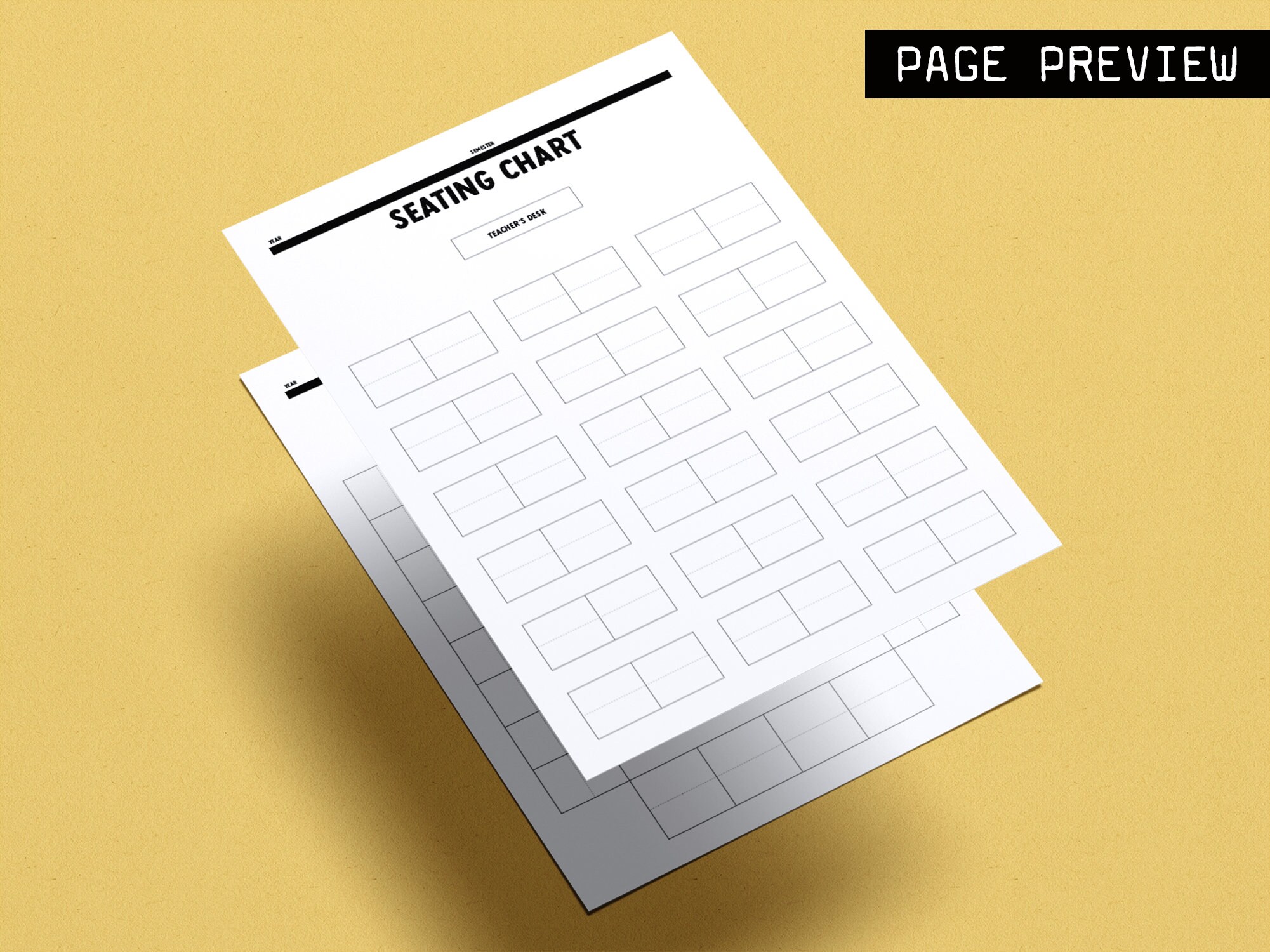 Printable Student Profile, Student List and Seating Chart Templates for ...