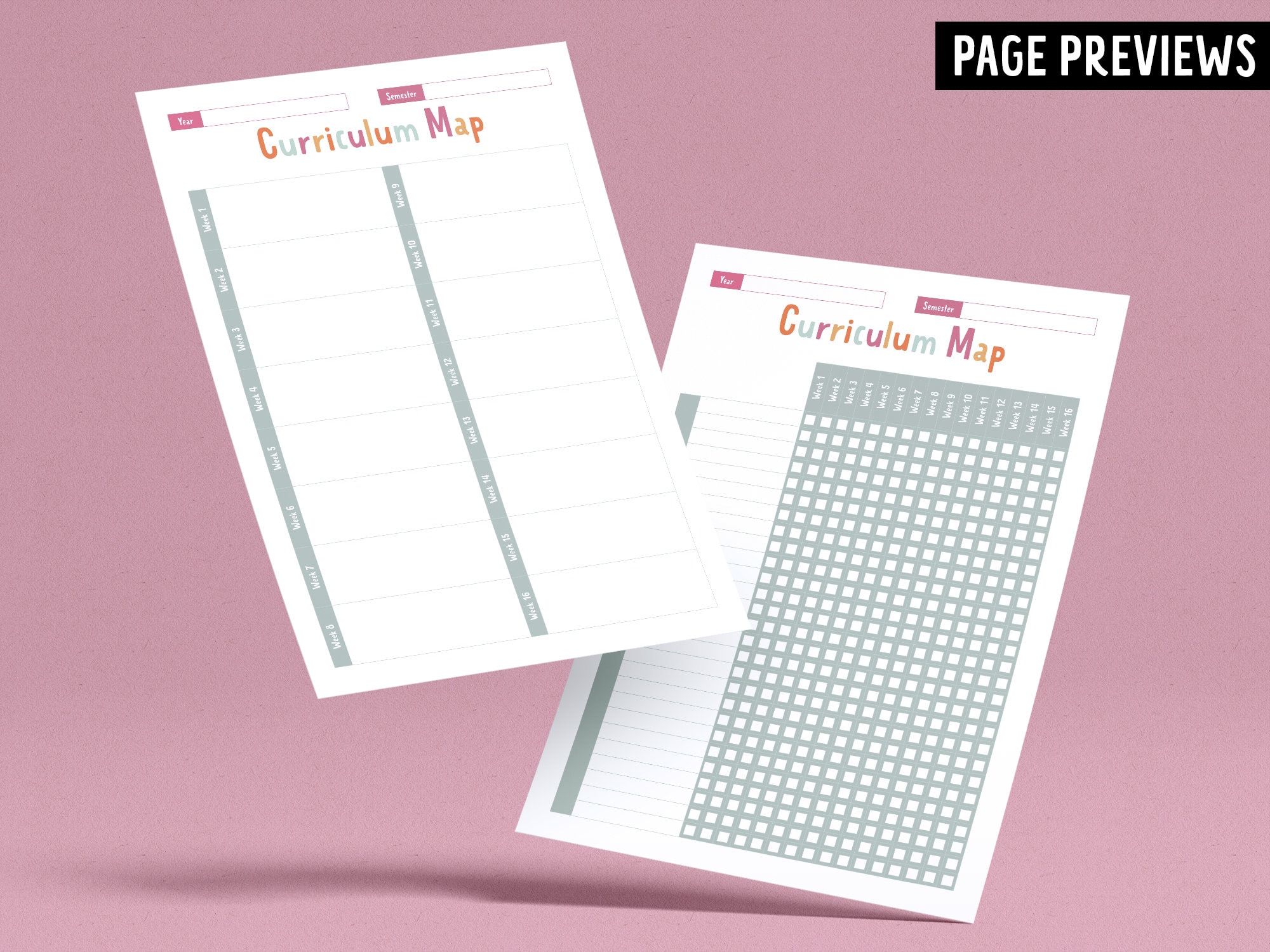 Fillable Printable Lesson Plan and Curriculum Map Templates for ...